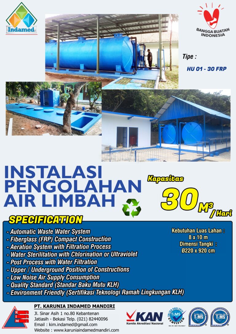 INDAMED IPAL Auto Injector Aeration System RS Tipe D Kap. 30 m3 HU 01 ...